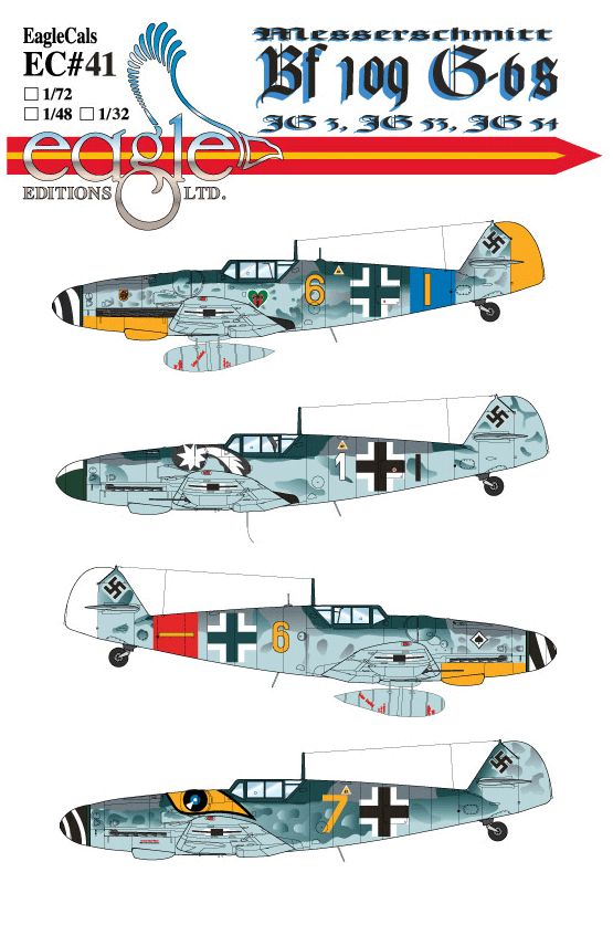EagleCals #36 The Blond Knight, Erich Hartmann's Bf 109 G-6s - Eagle ...
