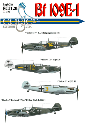 EagleCals #52-32 Bf 109 Assi Hahn part three - Eagle Editions Ltd.