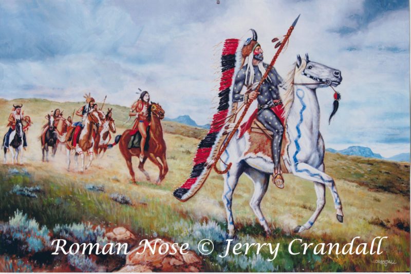 Roman Nose Original oil by Jerry Crandall